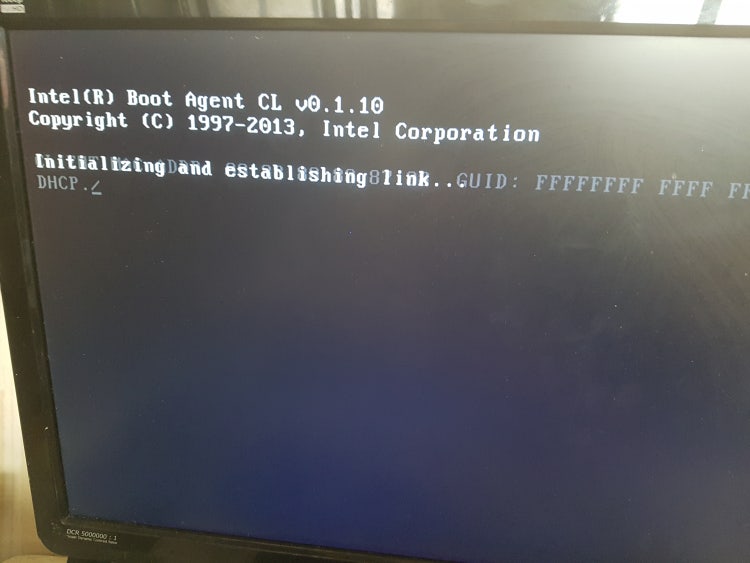 컴퓨터 부팅시 client mac addr가 뜹니다 : 지식iN