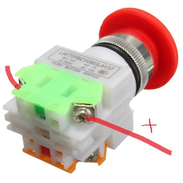 긴급전원차단장치(emergency stop switch) 배선 방법을 알고싶습니다. : 지식iN