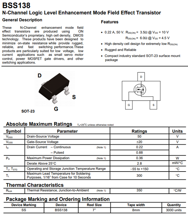 SMD부품 중 BSS138 뭐하는 부품인가요? : 지식iN