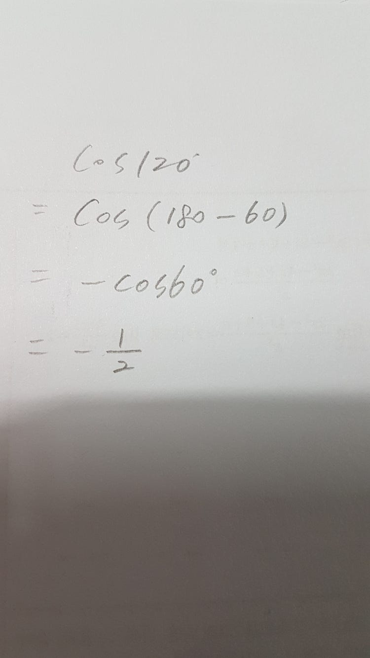 cos120도 : 지식iN