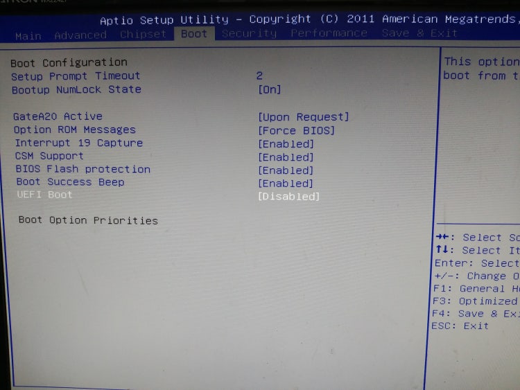 윈도우 부팅설정 Boot option priorities : 지식iN