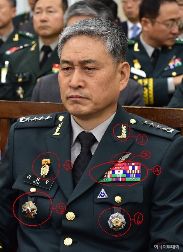 사진 속 패용된 훈장, 약장등의 종류 : 지식iN