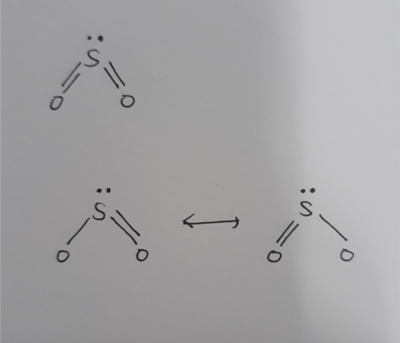 SO2 공명구조에 대해 여쭙고 싶습니다 : 지식iN