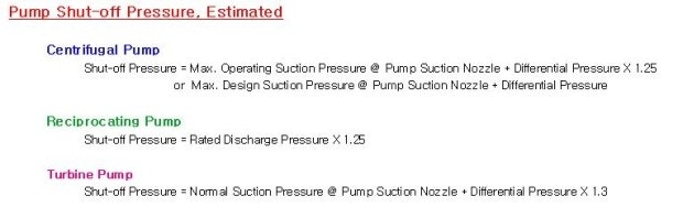pump shut-off pressure : 지식iN