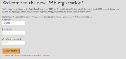 롤 pbe 서버 가입오류 질문 : 네이버 지식iN