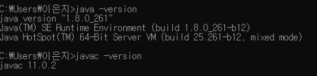 java, javac 버전 : 지식iN