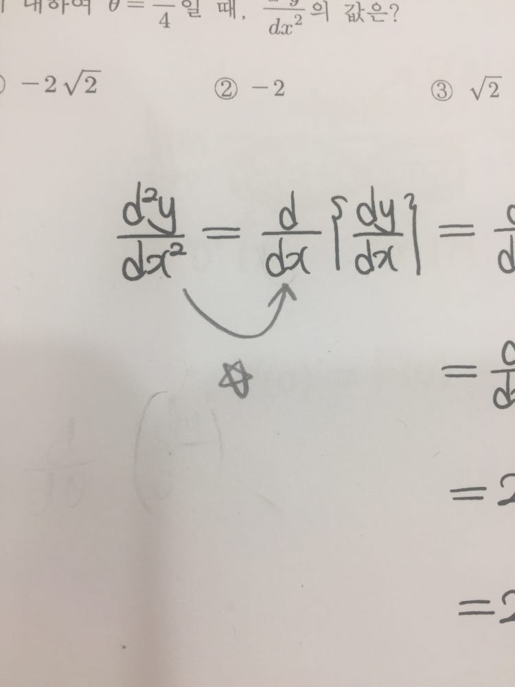 미적분 매개변수 방정식 d2y/dx2 : 지식iN