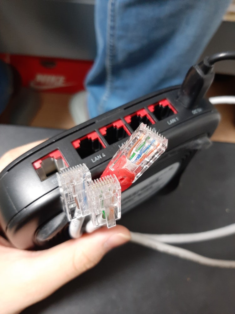 KT GIGA UTP 선 연결 : 지식iN