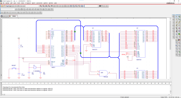 OrCAD Bus has no name and therefore defines no signals 오류 : 지식iN