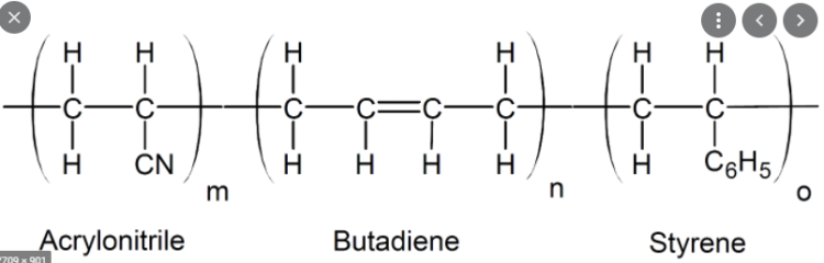 ABS [ (C8H8·C4H6·C3H3N)n ] 은 무슨결합인가요? : 지식iN