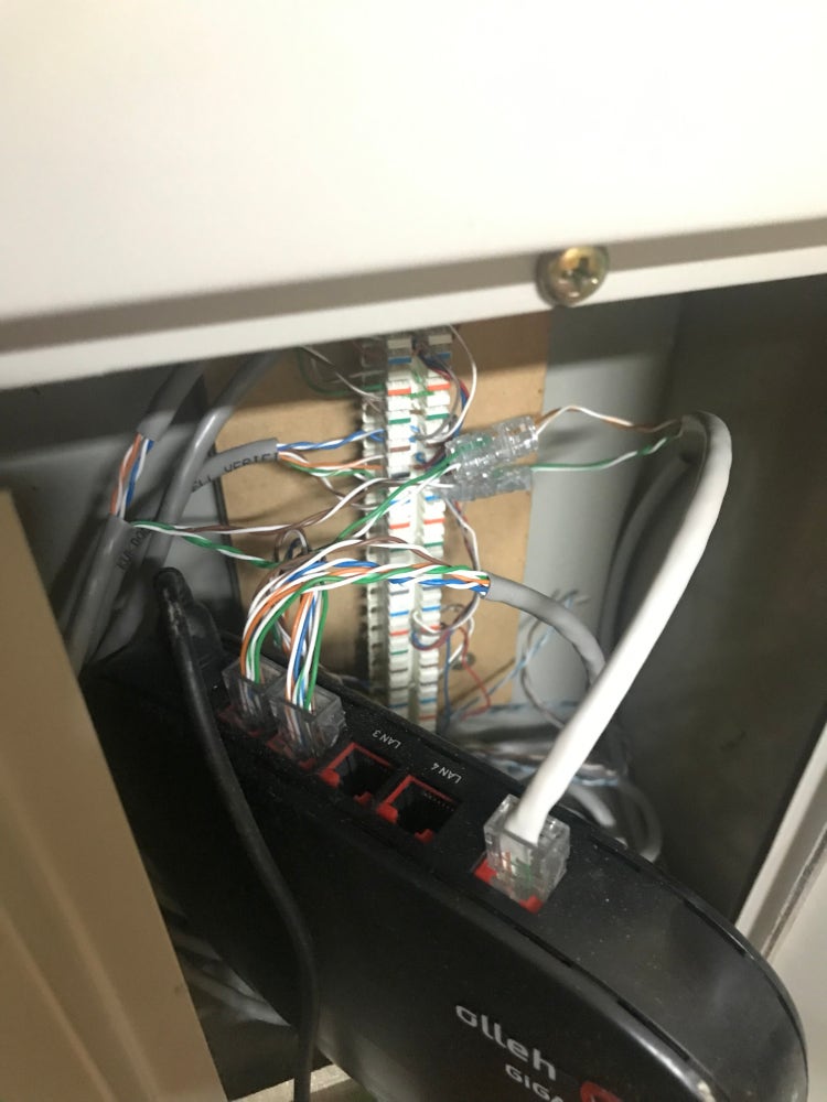 집 유선 인터넷 연결에 대해 질문합니다 (아파트 단자함, giga utp2를 중심으로) : 지식iN