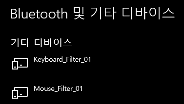 기타 디바이스 Keyboard_Filter_01, Mouse_Filter_01 : 지식iN