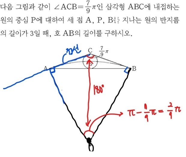 수1 부채꼴문제 : 지식iN