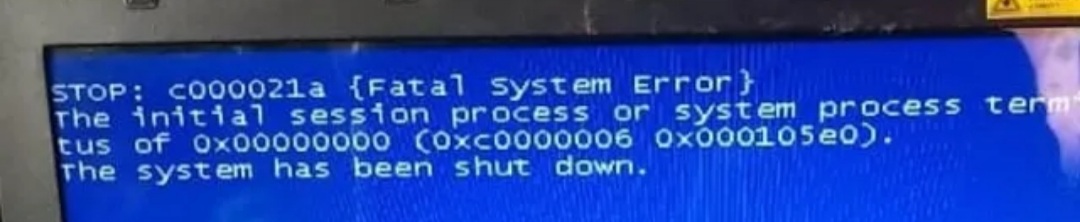Windows 7 오류코드 c000021a 문제 : 네이버 지식iN