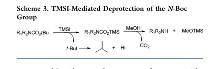 N Boc deprotection 메커니즘 푸싱 도와주세요 : 지식iN