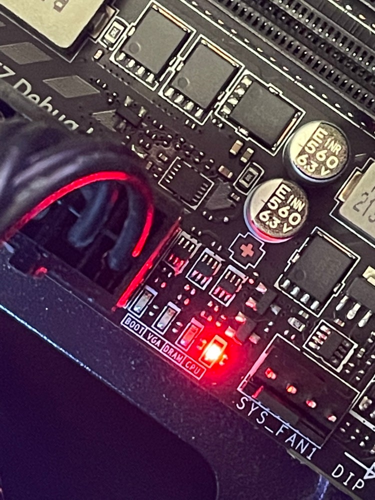 MSI 메인보드 cpu 빨간불 : 지식iN