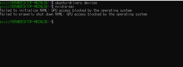 ubuntu-drivers devices 랑 nvidia-smi 오류 : 지식iN