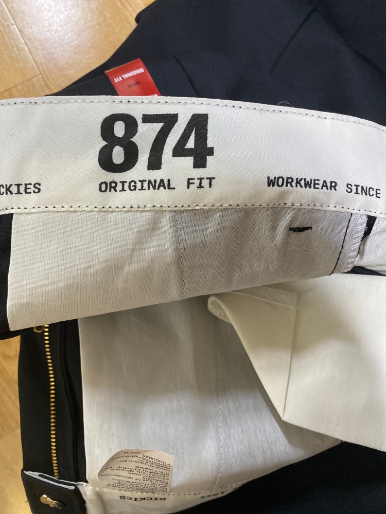 디키즈 874 정품인지 궁금합니다.. : 지식iN