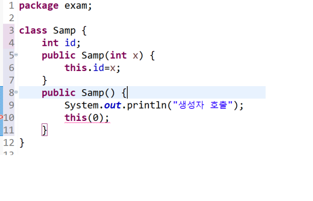 java this() 질문 : 지식iN