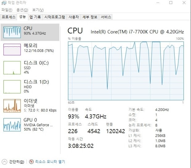 배그 프레임 드랍 cpu 100% : 지식iN