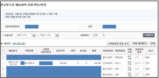 간이과세자 현금영수증 불공제 지식in