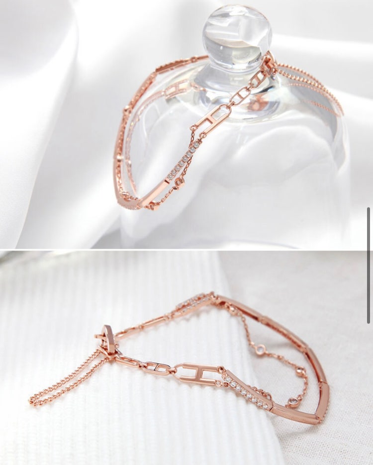 14k 로즈골드 팔찌 제작 : 지식iN