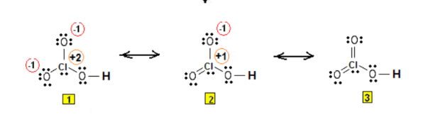 hclo3공명구조 관련 질문드립니다!! 도와주세요:) : 지식iN