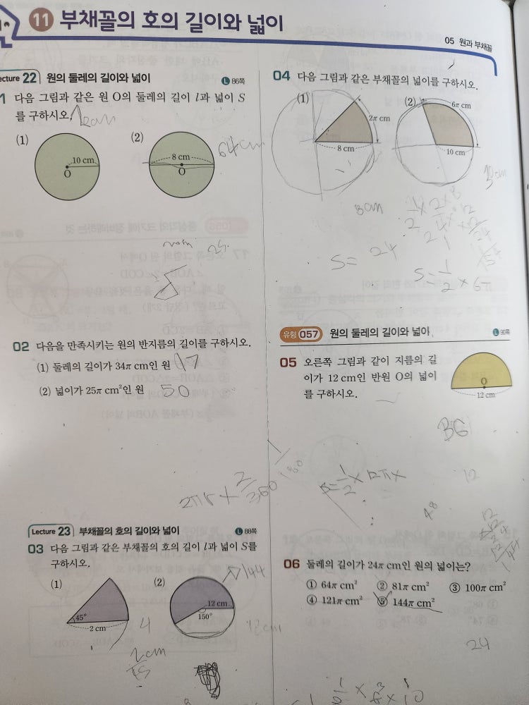 중1수학문제 풀어주세요 지식in