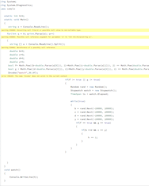 cs0103 invoke 오류 : 지식iN