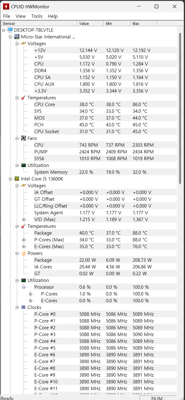 cpu vcore 항목 저는 왜 없을까요? : 지식iN