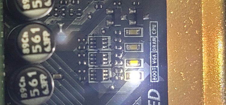 메인보드 ez debug led boot 램프가 안꺼지고 부팅이 안되요... : 지식iN