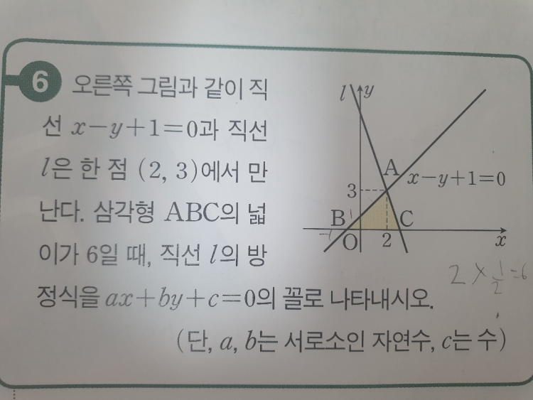 중2 일차함수와 일차방정식의 관계ㅜ 지식in
