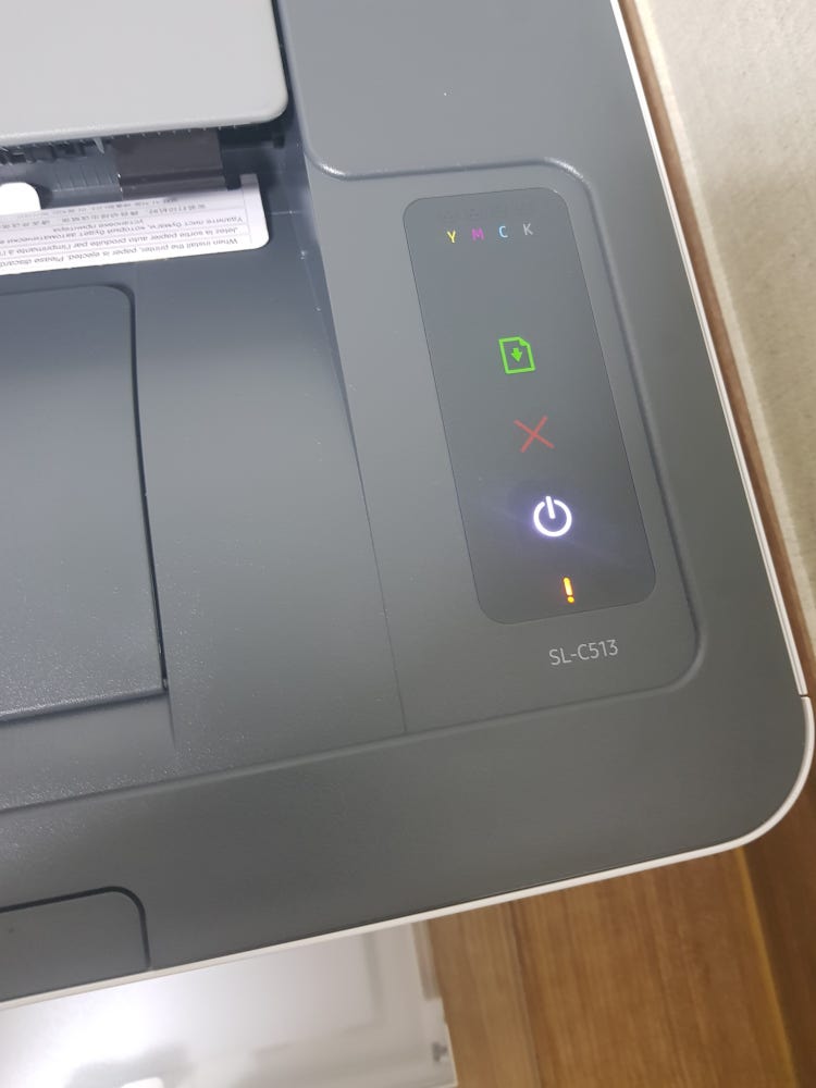 프린터기 느낌표 : 지식iN