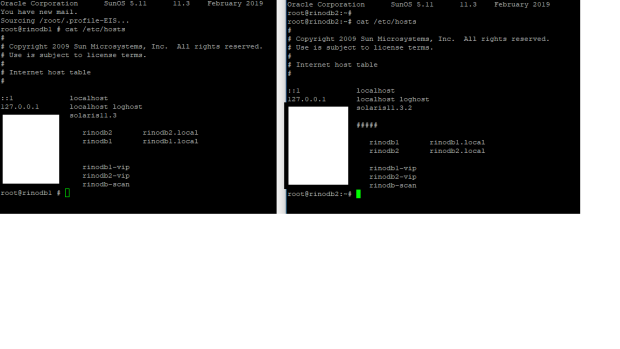 solaris 11.3 oracle 19c rac 설치도중 node2 ssh 에러 질문 : 네이버 지식iN