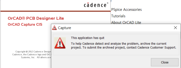 orcad capture cis lite 오류 발생 : 지식iN
