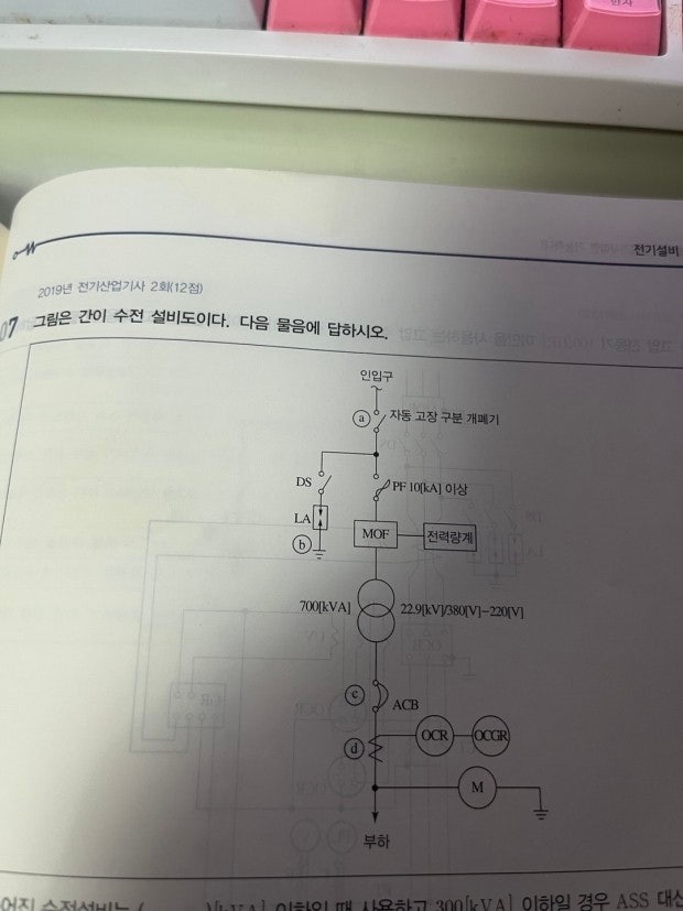 전기산업기사 수변전설비 질문입니다 지식in