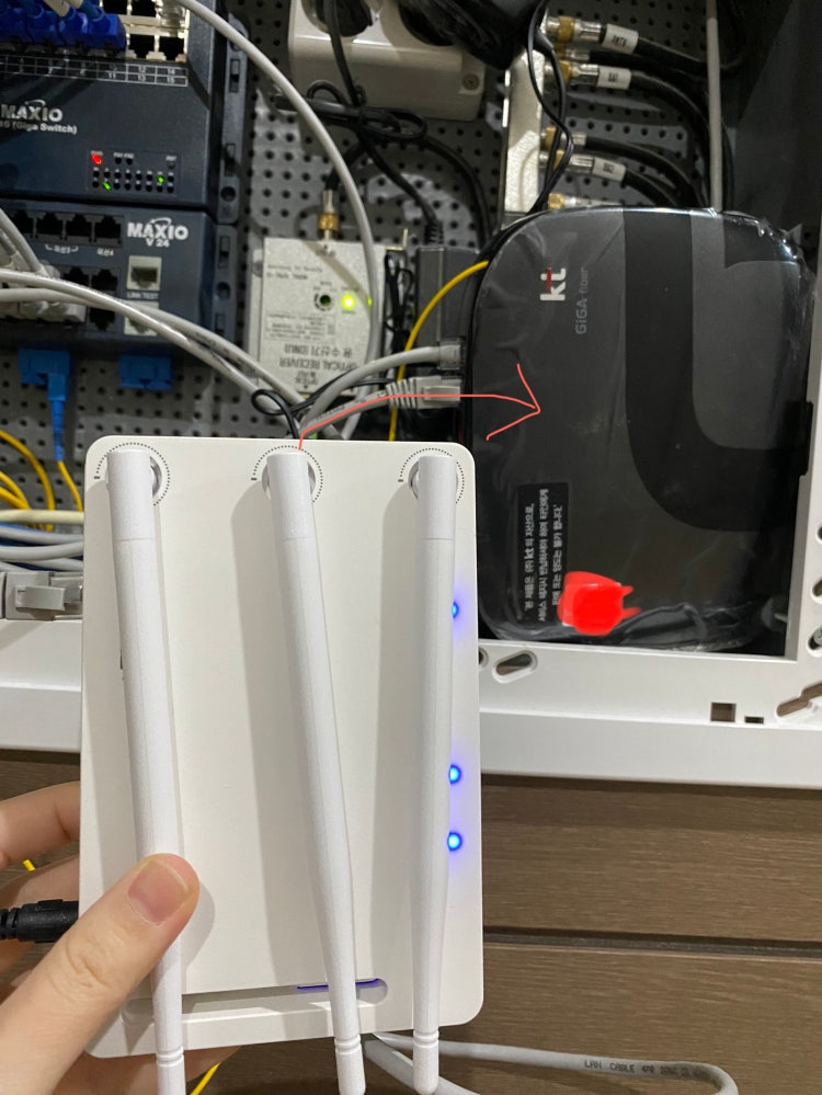 Kt giga fiber에 와이파이 연결해도 와이파이가 안돼요 : 지식iN