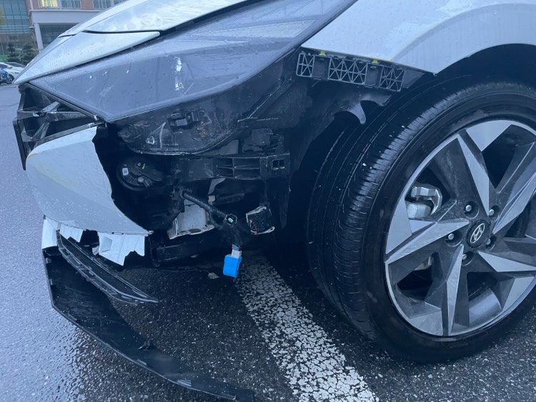 아반때 cn7 사고 견적 : 지식iN