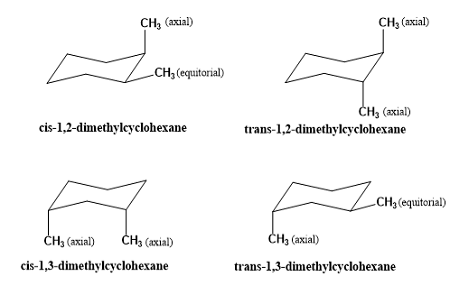 Cyclohexane의 cis구조와 trans구조 : 지식iN