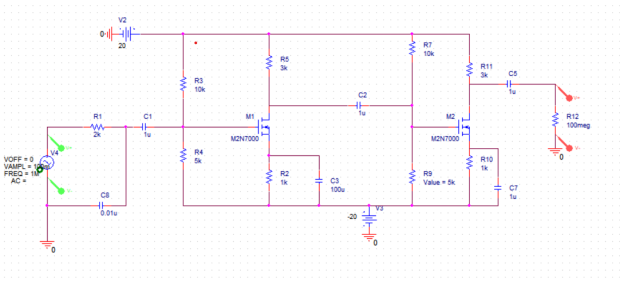 mosfet을 사용한 2단증폭 : 지식iN