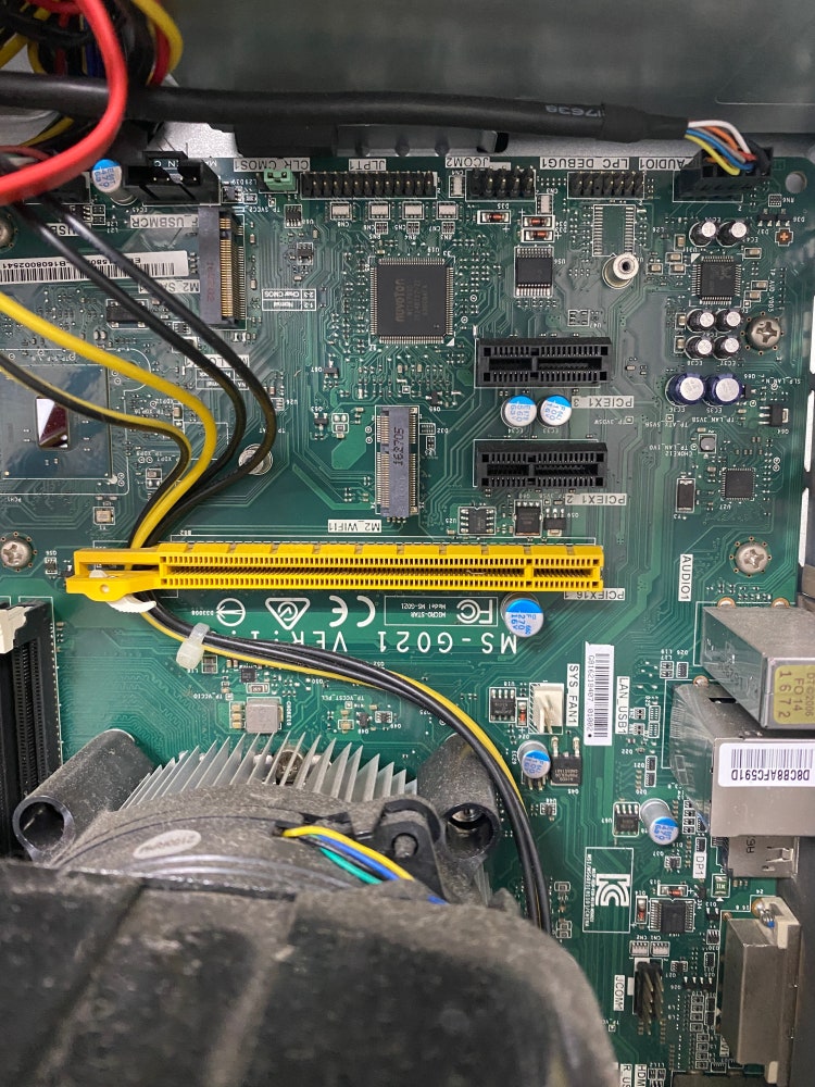 ms-g021보드 그래픽카드 장착 : 지식iN