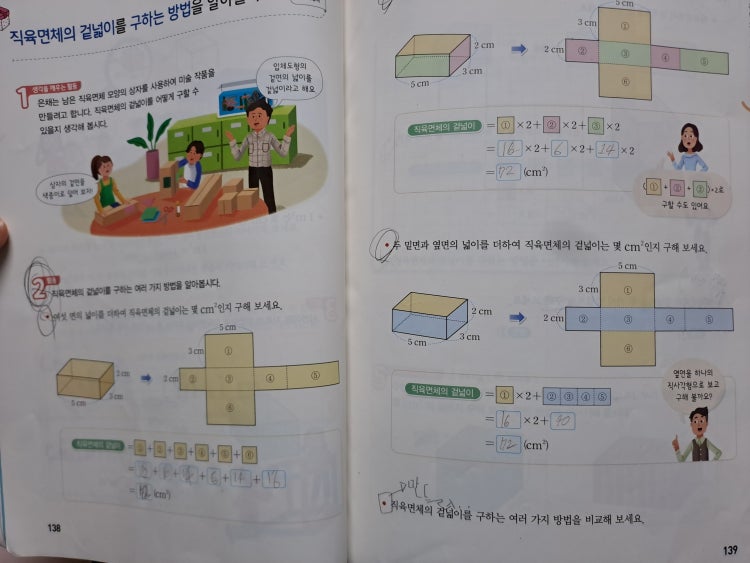6학년 겉넓이 구하는 방법 지식in