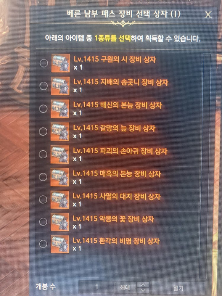 로아 소울이터 베른남부 패스장비질문입니다 지식in