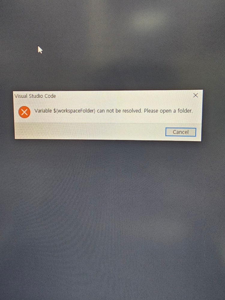 vscode, c언어 variable $(workspaceFolder) can not be resol... : 지식iN