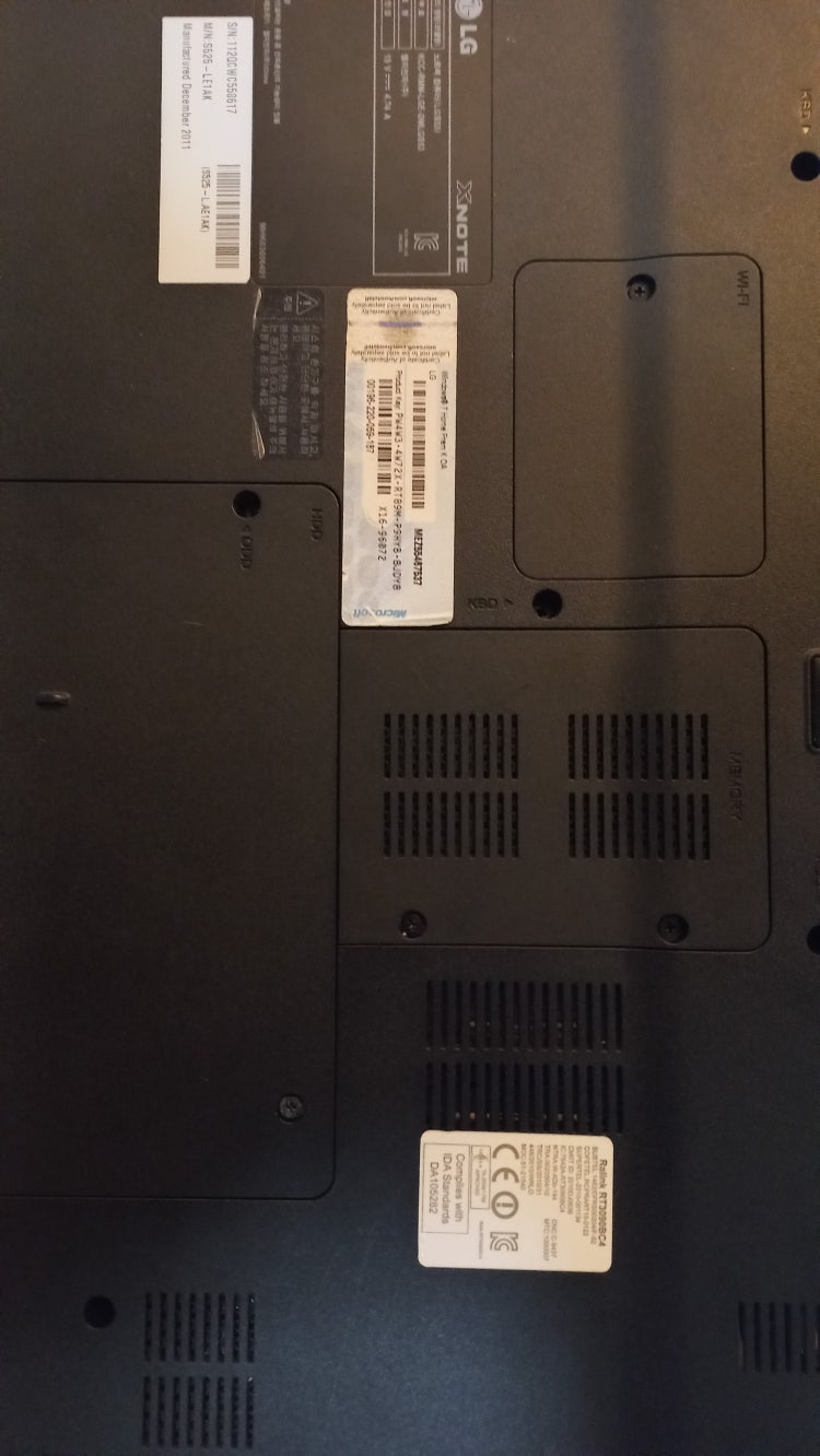 LG XNOTE 노트북 - LGS53인데요. 하드디스크 : 지식iN