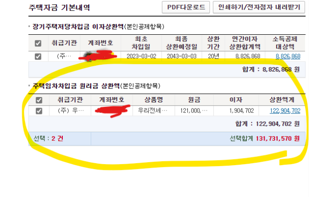 주택임차차입금 원리금 상환액 소득공제 가능 문의 지식in