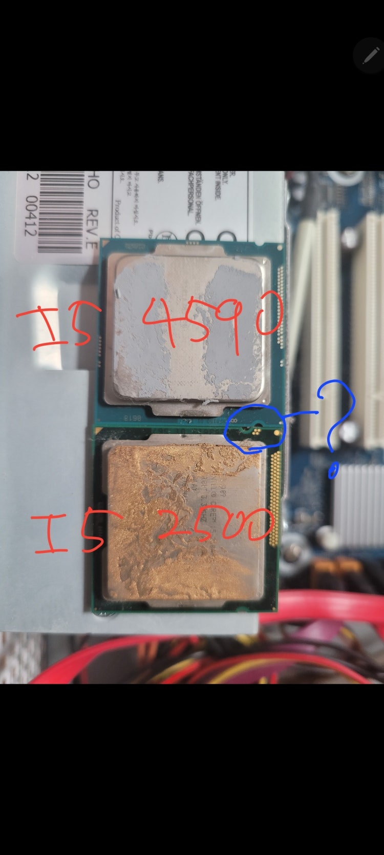i5-4590과 i5-2500 cpu 바꿔낄수없나요? : 지식iN