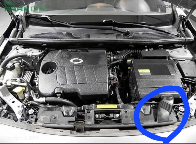 르노 뉴sm3 엔진룸 부품명칭질문입니다 : 지식iN