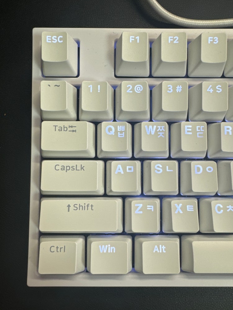 cox ck 87 기계식 키보드 왼쪽자판 작동 안됨 : 지식iN