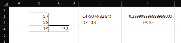 엑셀 계산 오차 발생 (유효자릿수?) : 지식iN